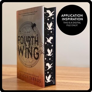 Fourth Wing Dragon SVG Bundle: Sprayed Edge, Bookmark, Tumbler Decal ...