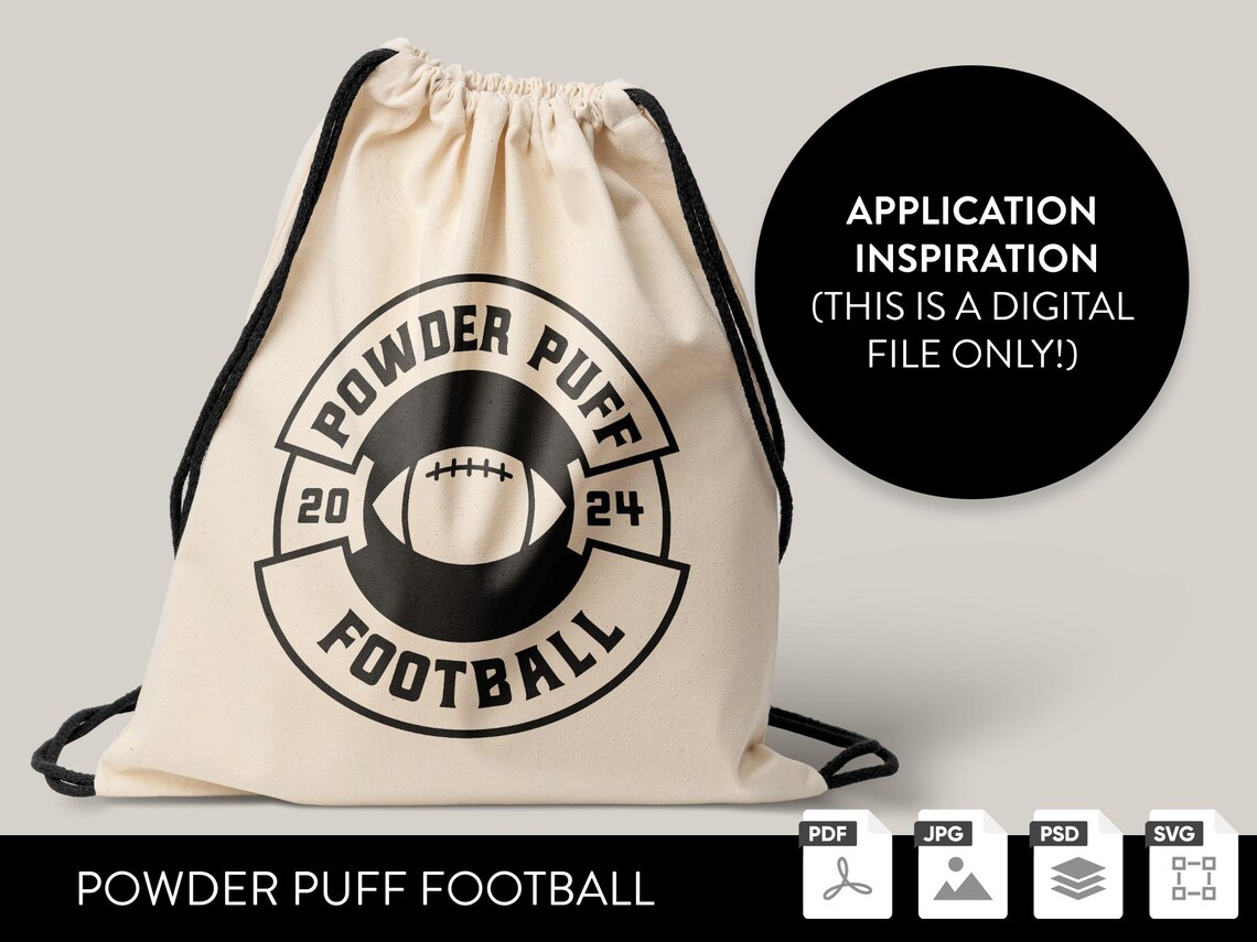 Powder Puff Football 2024 SVG DIY Powder Puff Football Shirt Cricut Cut ...