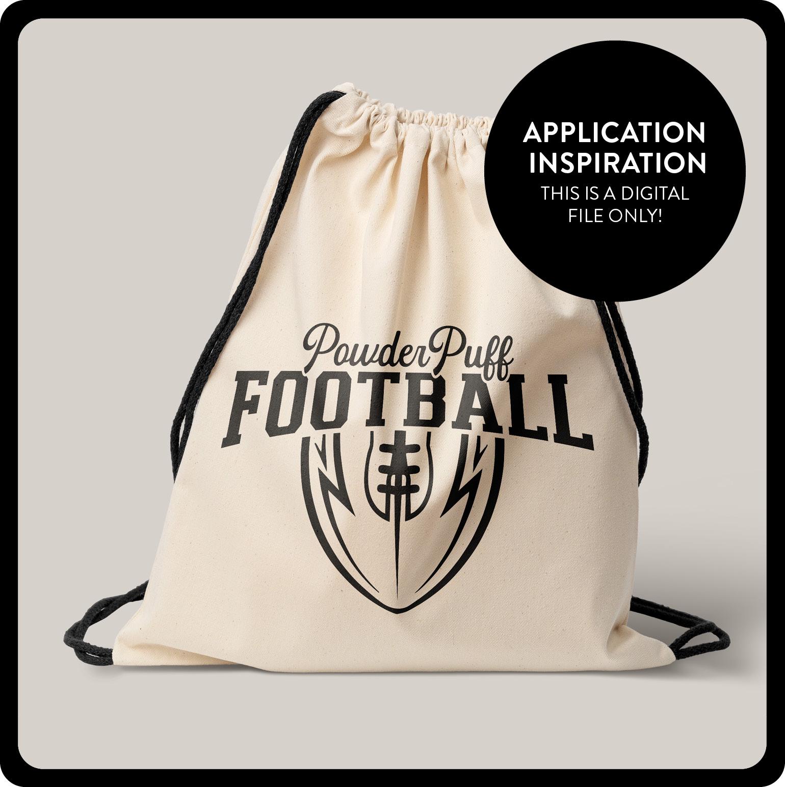 Powder Puff Football SVG DIY Powder Puff Football Shirt Cricut Cut File ...