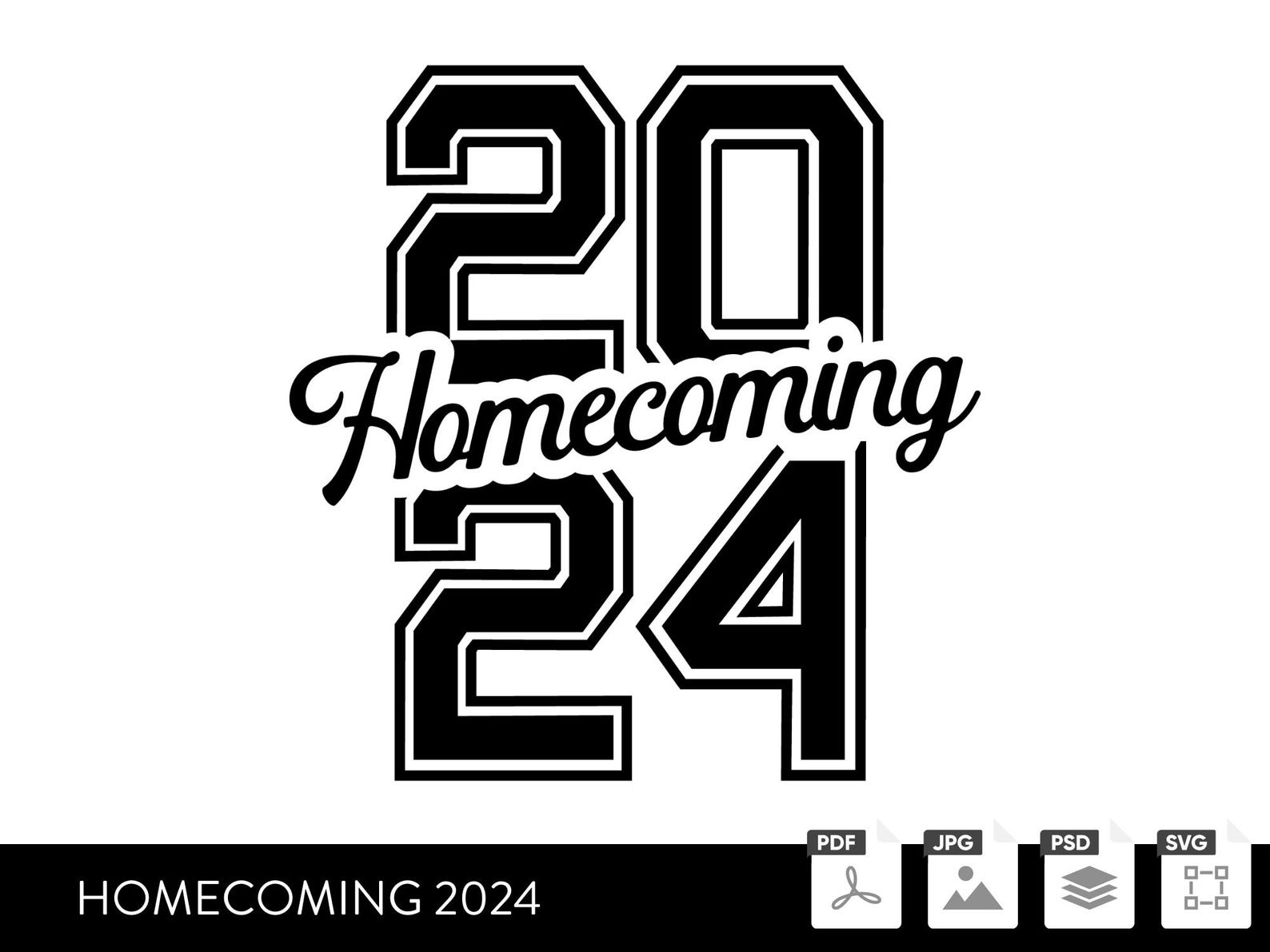 Homecoming 2024 SVG DIY Homecoming Shirt Vinyl Cricut Cut File Instant ...