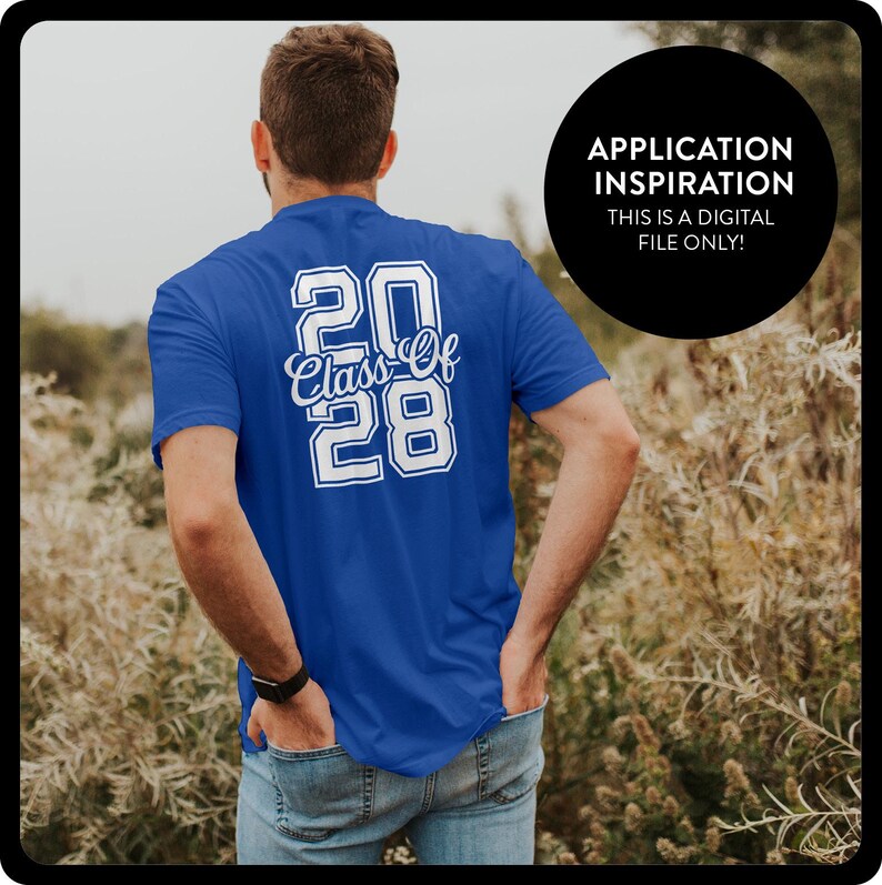 Class of 2028 SVG: Trendy Senior Shirt Design (digital Download) - Etsy