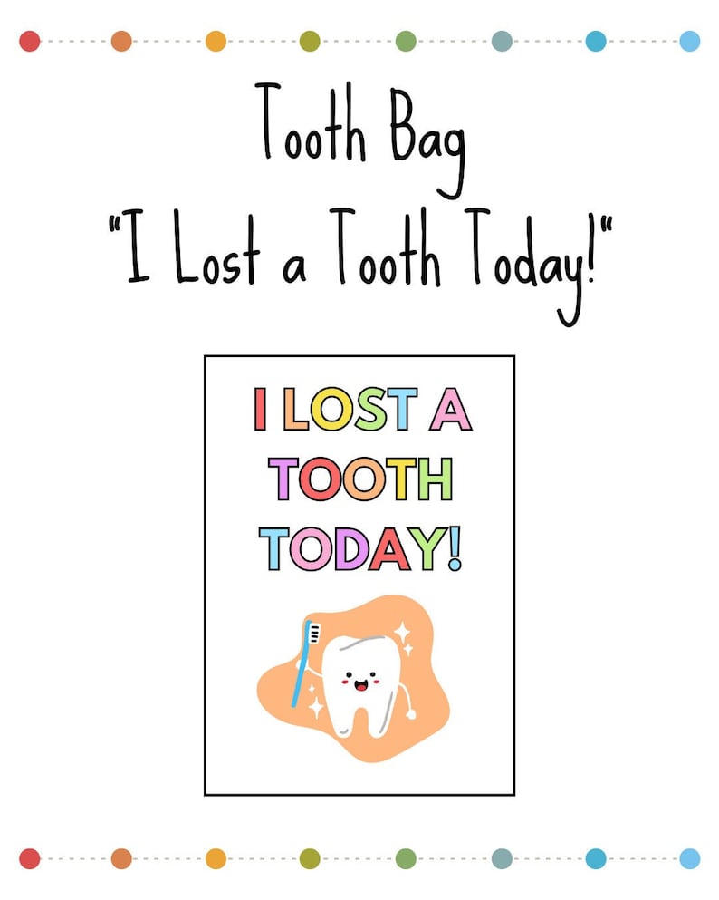 I Lost a Tooth Today - Etsy