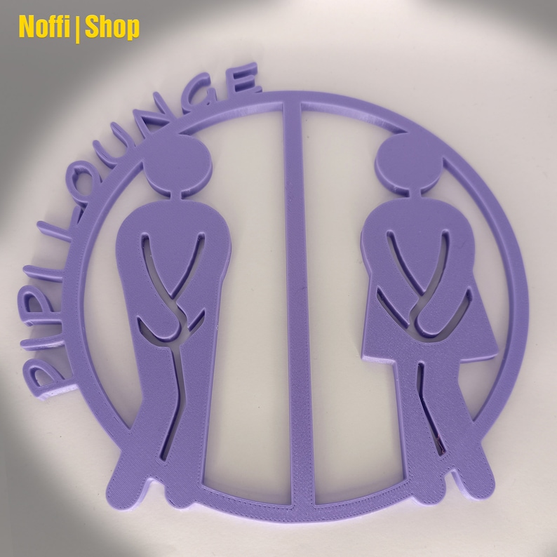 WC Toilet Signs Guest Toilet Guest Toilet Pee Lounge 2 - Etsy