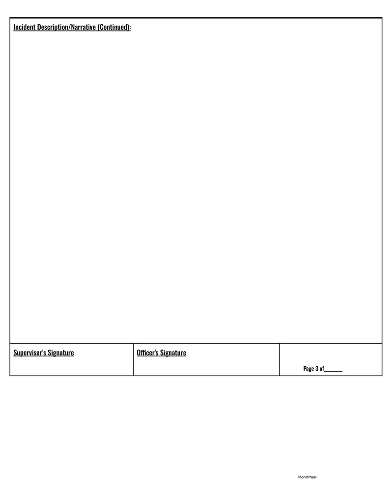 Customizable Security Incident Report Template With Dropdown Fields ...