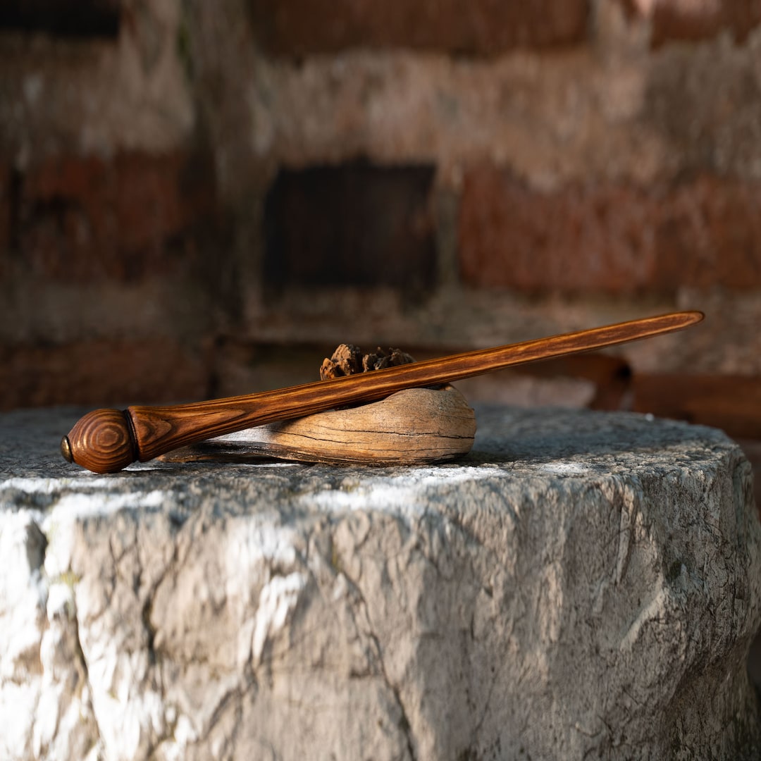 W10 Acorn Spruce Wood Magic Wand 27 Cm - Etsy