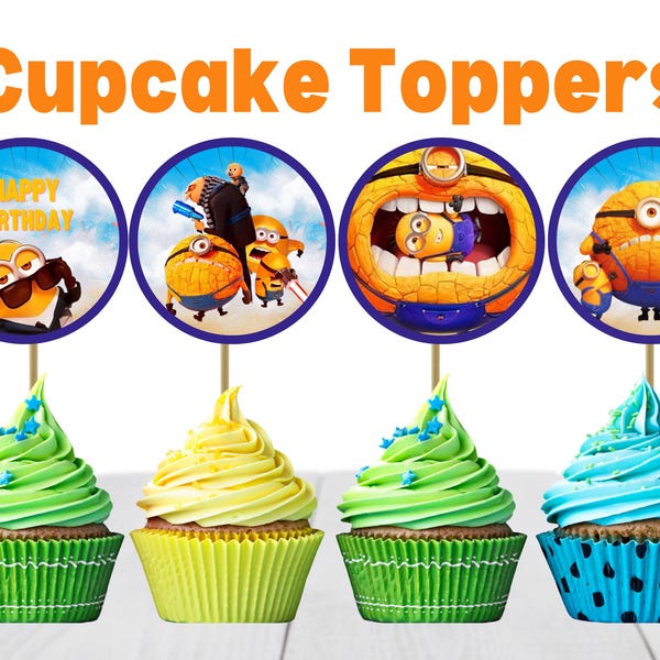 Minions 4 Cake Topper - Etsy