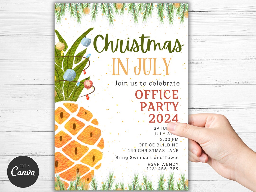 Christmas in July Invitation Christmas in July Invitation Birthday ...