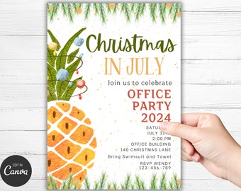 Christmas in July Invitation Christmas in July Invitation Birthday ...