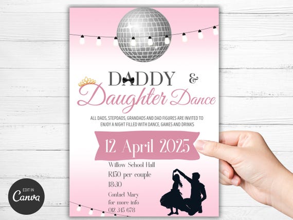 Father Daughter Dance Invitation Template