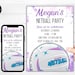 Netball Invitation Netball Birthday Invitation Netball Birthday Party ...