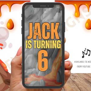 Volcano Birthday Invitation Volcano Invitation Birthday Invite Volcano ...