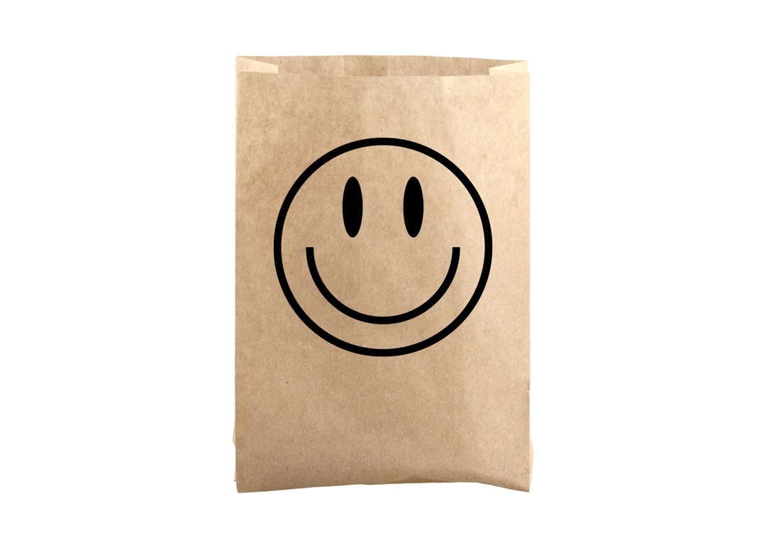 Smiley Face Paper Bag Smiley Face Birthday Party Favors for - Etsy