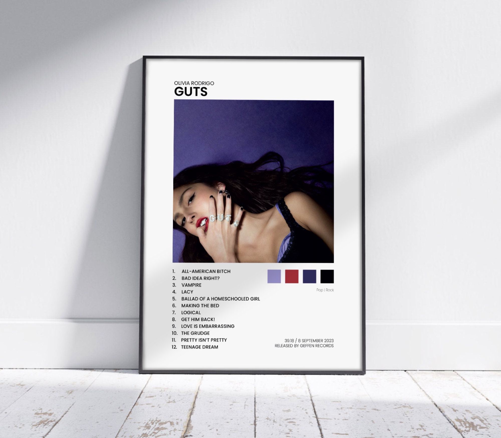 GUTS - Olivia Rodrigo - Album Cover Poster sold by Protection Allene ...