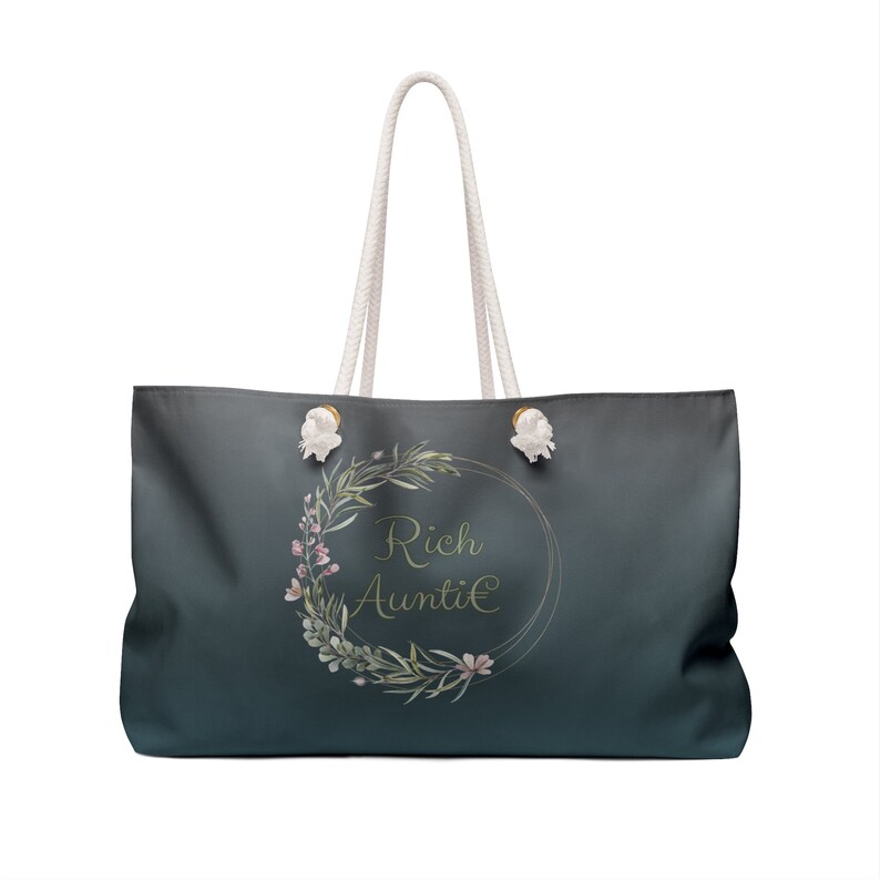 Rich Auntie Weekender Bag Wealthy Ladies Money Dollar Euro Yen Pound ...