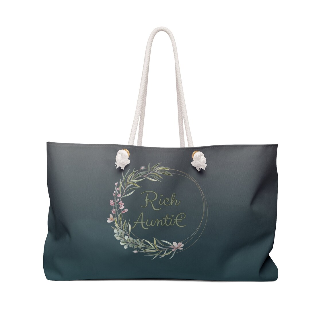 Rich Auntie Weekender Bag Wealthy Ladies Money Dollar Euro Yen Pound ...