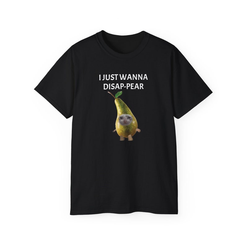 I Wanna Disappear Cat Meme Shirt, Crying Banana Cat Meme, Sad Kitty Cat ...
