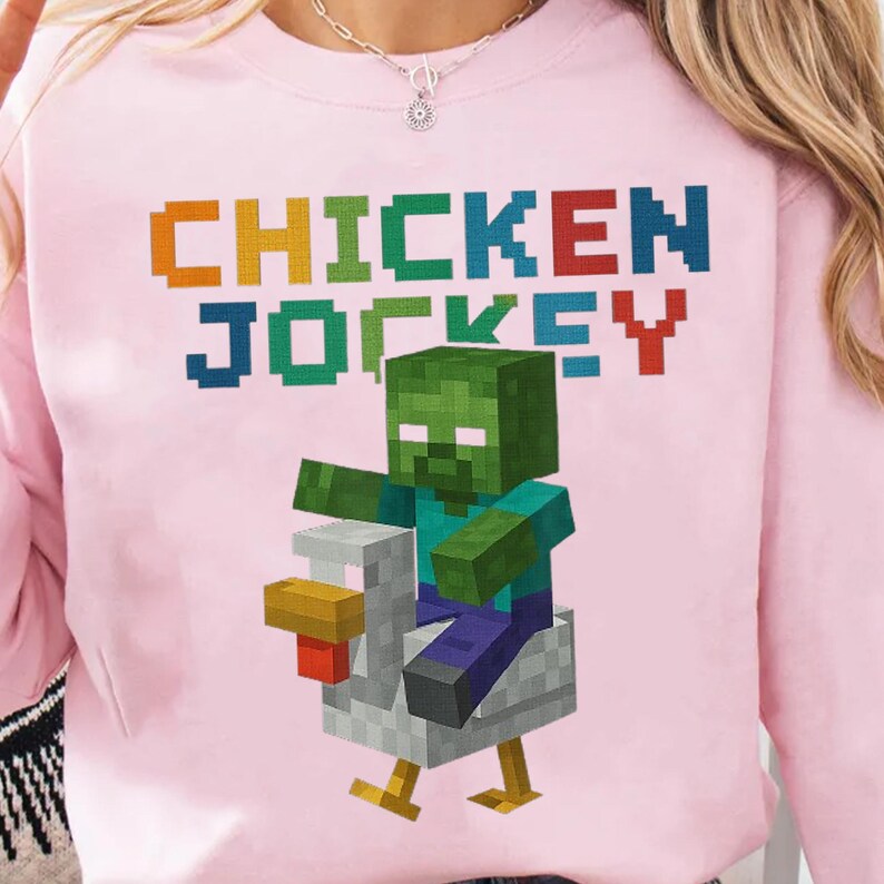 Minecraft Chicken Jockey Funny Bundle Png, Funny Minecraft Zombie Riding Chicken Vector, Cute ...