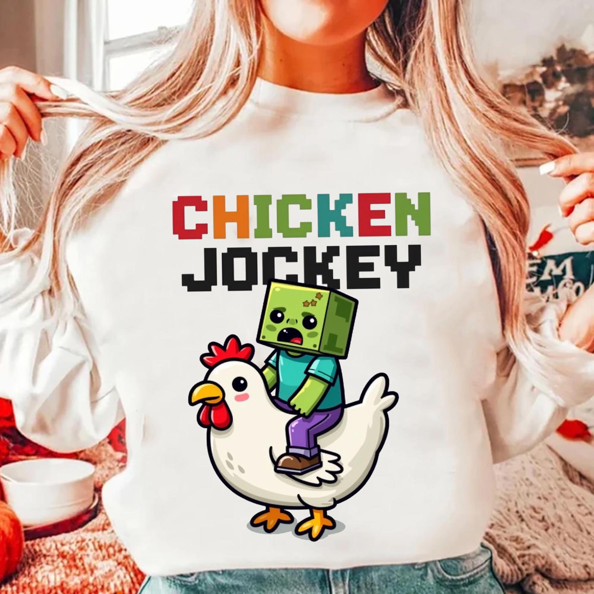 Minecraft Chicken Jockey Funny Bundle Png, Funny Minecraft Zombie Riding Chicken Vector, Cute ...