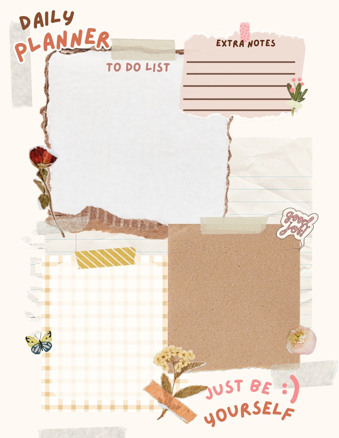 Daily Planner Printable, Daily to Do List, Daily Planner With to Do ...