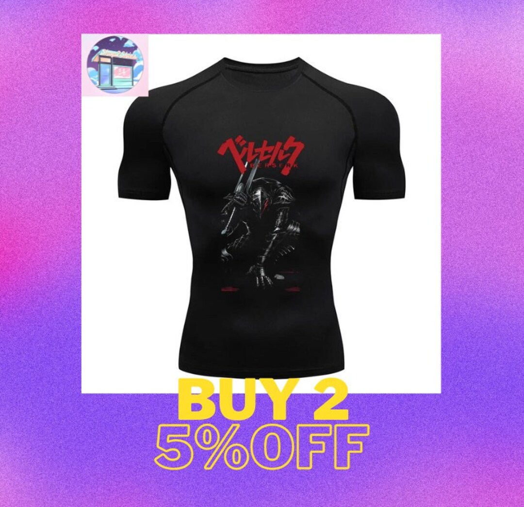 Berserk Compression Shirt Armored Gatsu Compression Shirt - Etsy