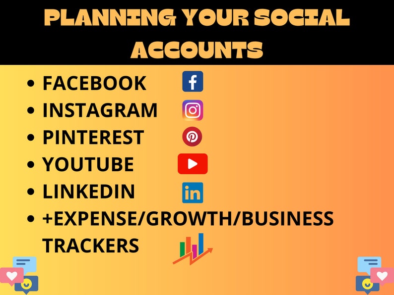 Social Media Planner Printable Digital Canva Template | Instagram ...