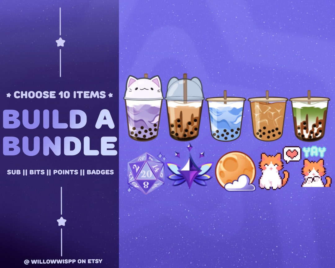 10x Build Your Own Emote/channel Point Set, Build a Bundle, Mix&match ...