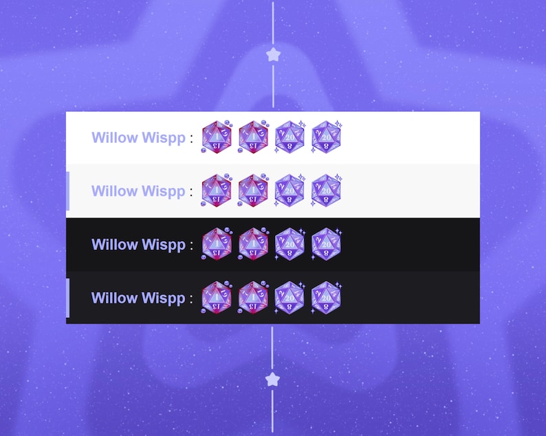 Purple D20 Sub Badge, Discord Roles Bits, Twitch Emote, Channel Point ...