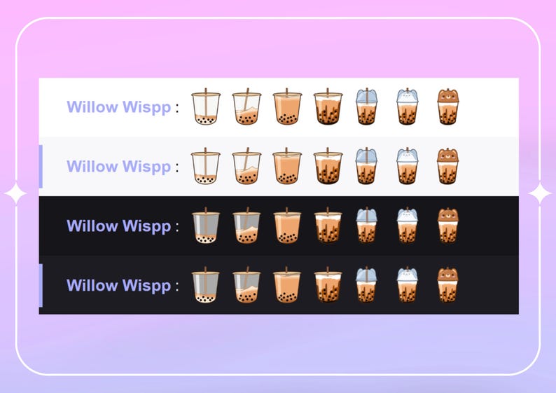 Brown Sugar Boba Sub Badge, Discord Roles Bits, Cute Boba Channel Point ...