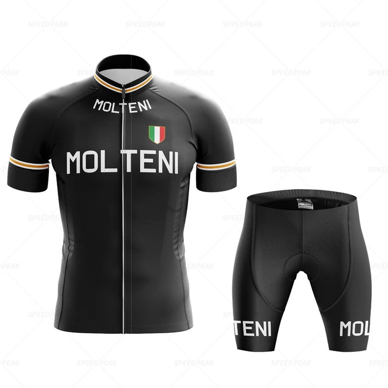 Molteni Arcore Retro Style Cycling Set Verão Short Cycling Jersey Top ...