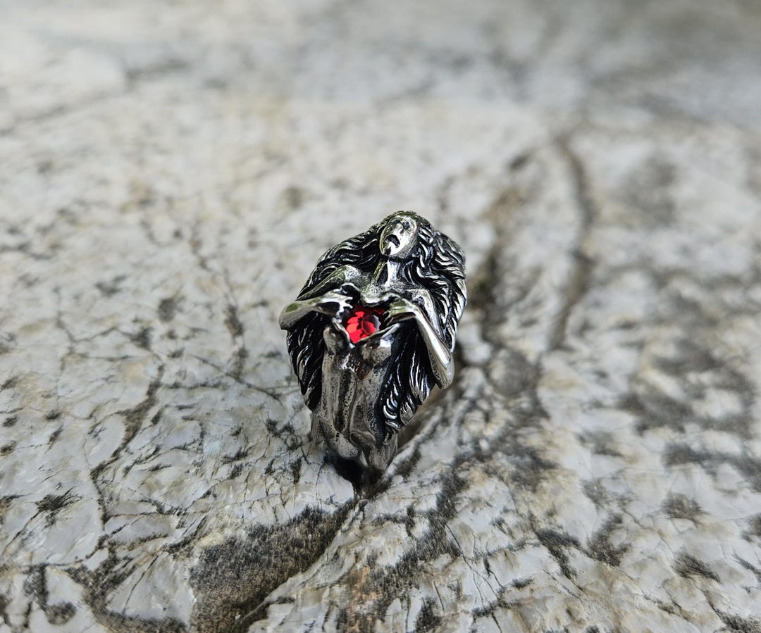 Blood-heart Sorcery Haunted Ring | Spellbound Occult Talisman of Desire ...