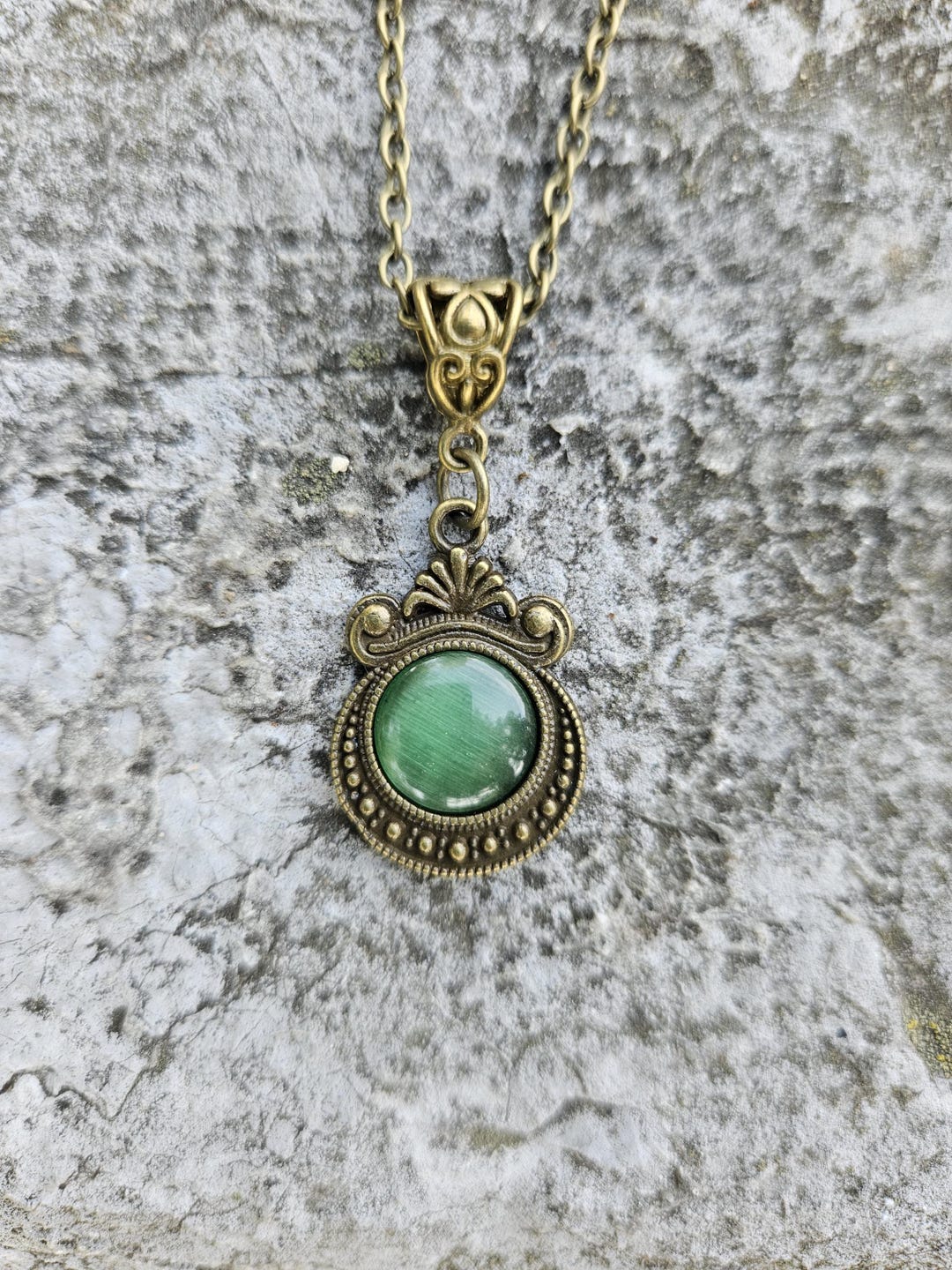 Angelic Luck Amulet: Green Glass Talisman of Knowledge & Protection - Etsy
