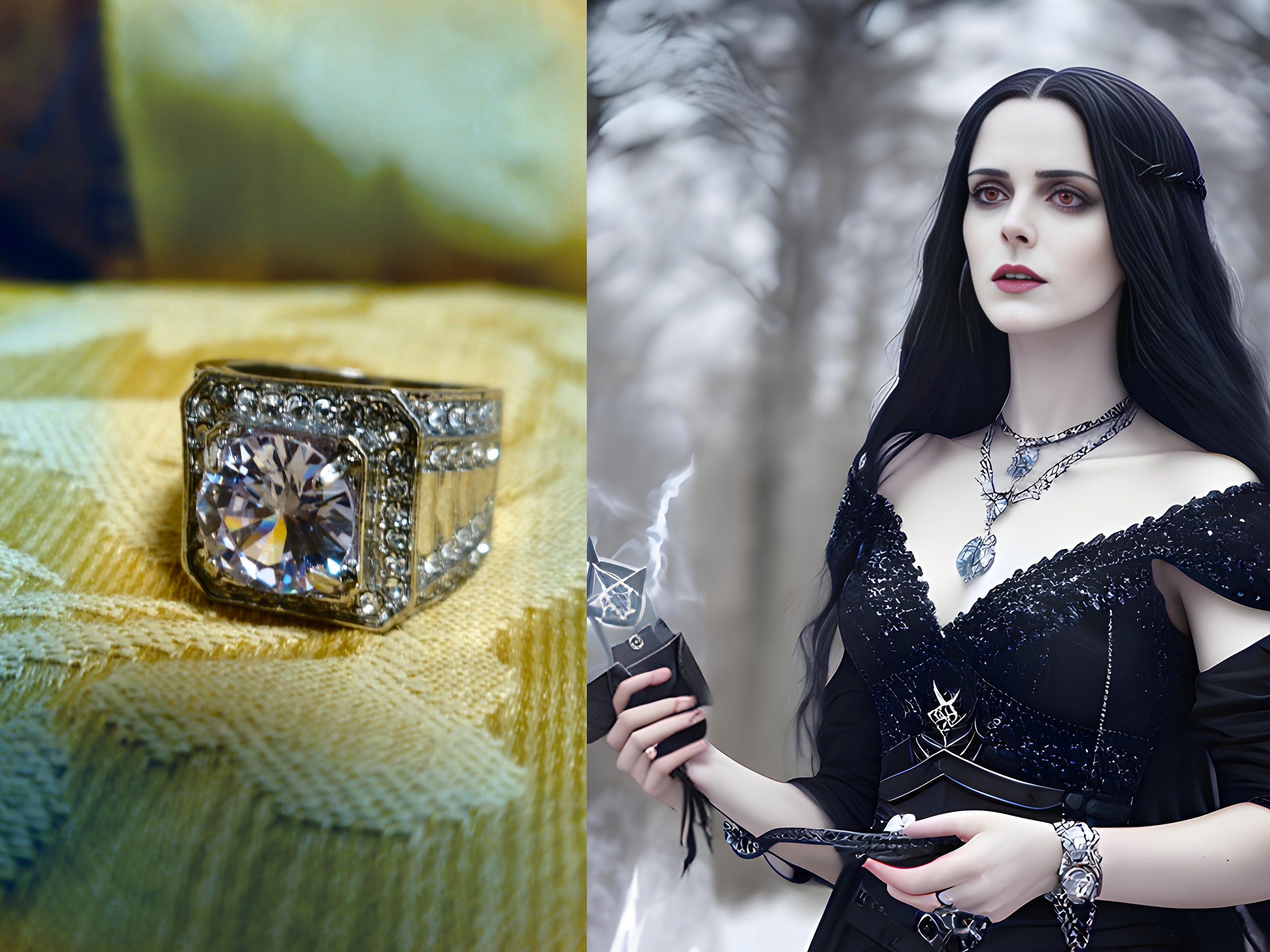 HIGHBORN DEMONESS QUEEN With Hecate's Powers in Ring Adoration Spell ...