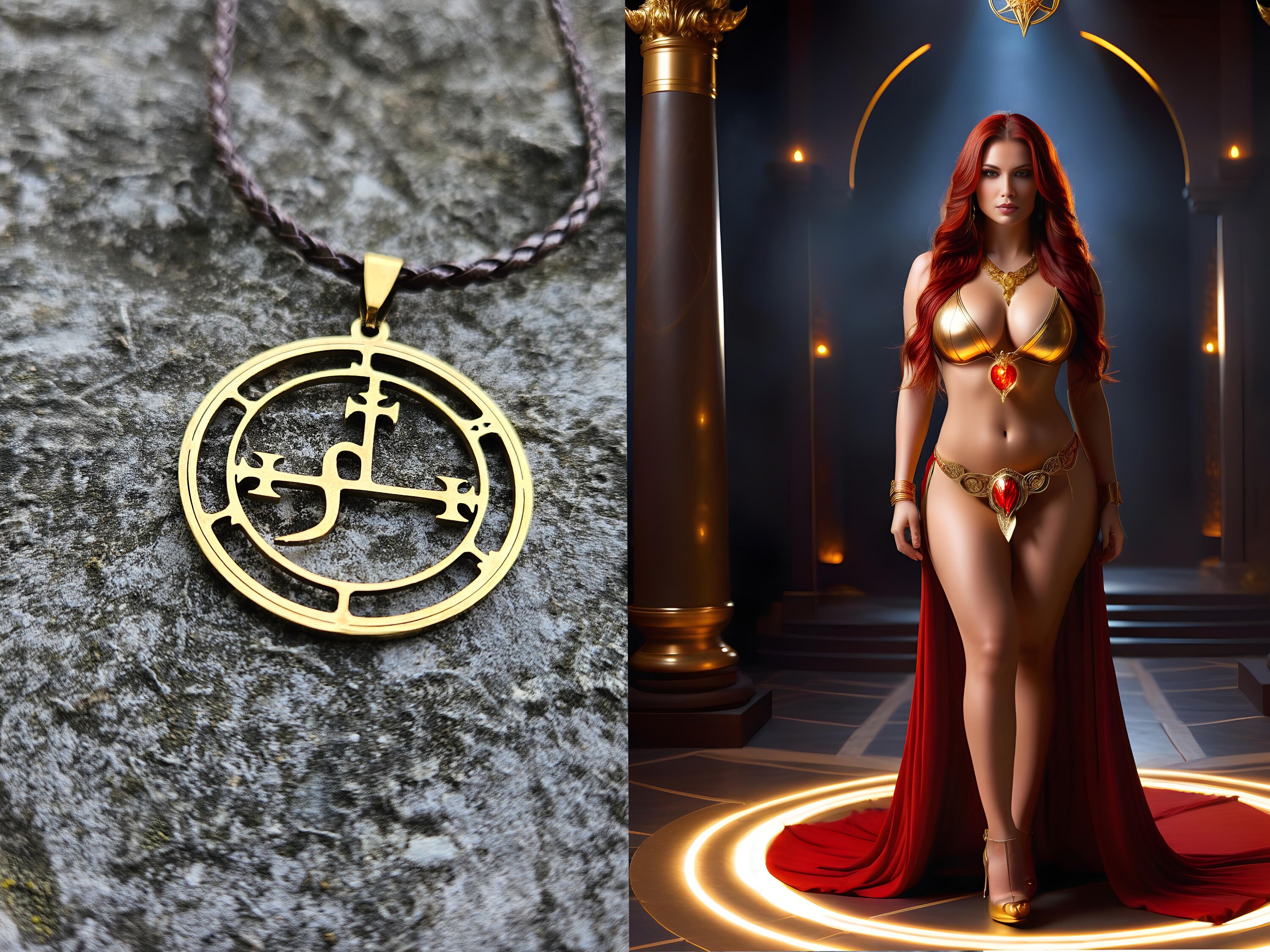 Succubus of Lilith Bound in Her Sigil Necklace Lilith Succubus Spirit Companion Love Sex Binding ...