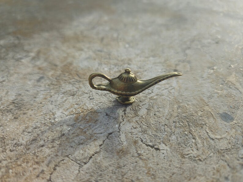 Djinn Brass Lamp of Jibril Metaphysical Amulet Djinn Talisman Haunted ...