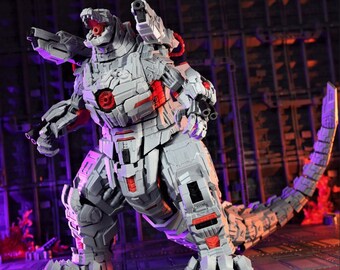 Mecha Godzilla atomic Dragon 3D Printed Kaiju - Etsy