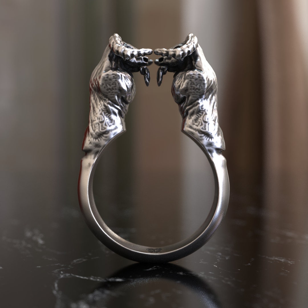 Twin Minotaur 925 Sterling Silver Ring Mythical Creature - Etsy Australia