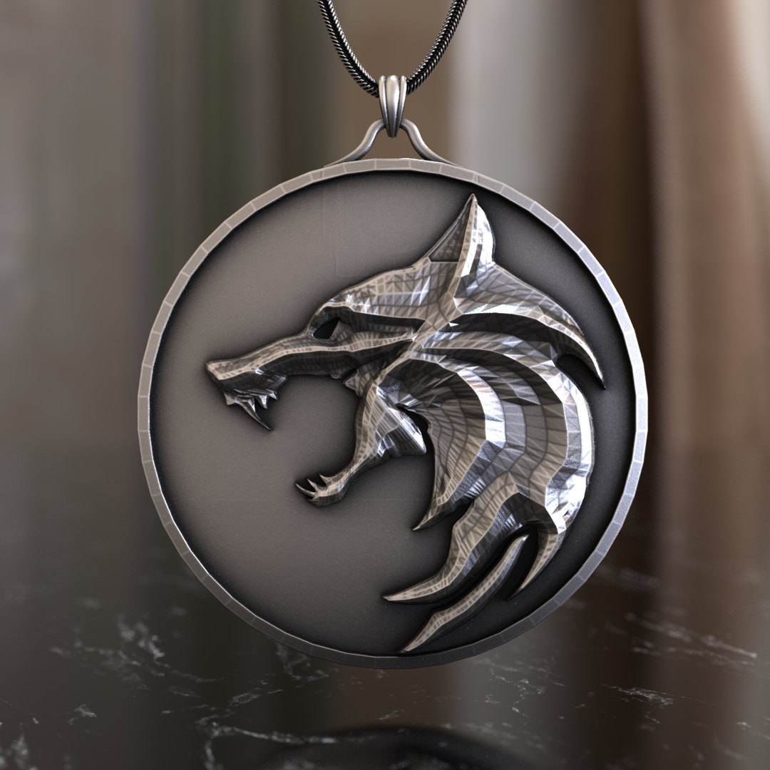 Exquisite Wolf School Necklace in 925 Sterling Silver, Inspired by ...