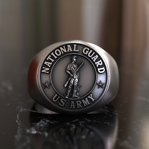 Army National Guard Ring - Etsy