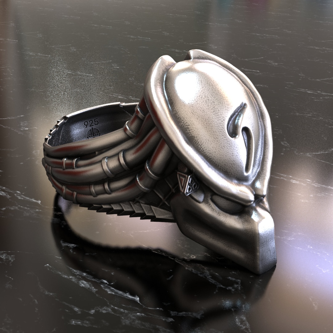 Predator Ring 925 Sterling Silver Sci-fi Inspired Design Perfect for ...