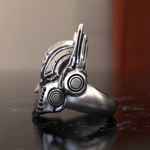 Optimus Prime Ring 925 Sterling Silver Transformers Inspired Unique ...