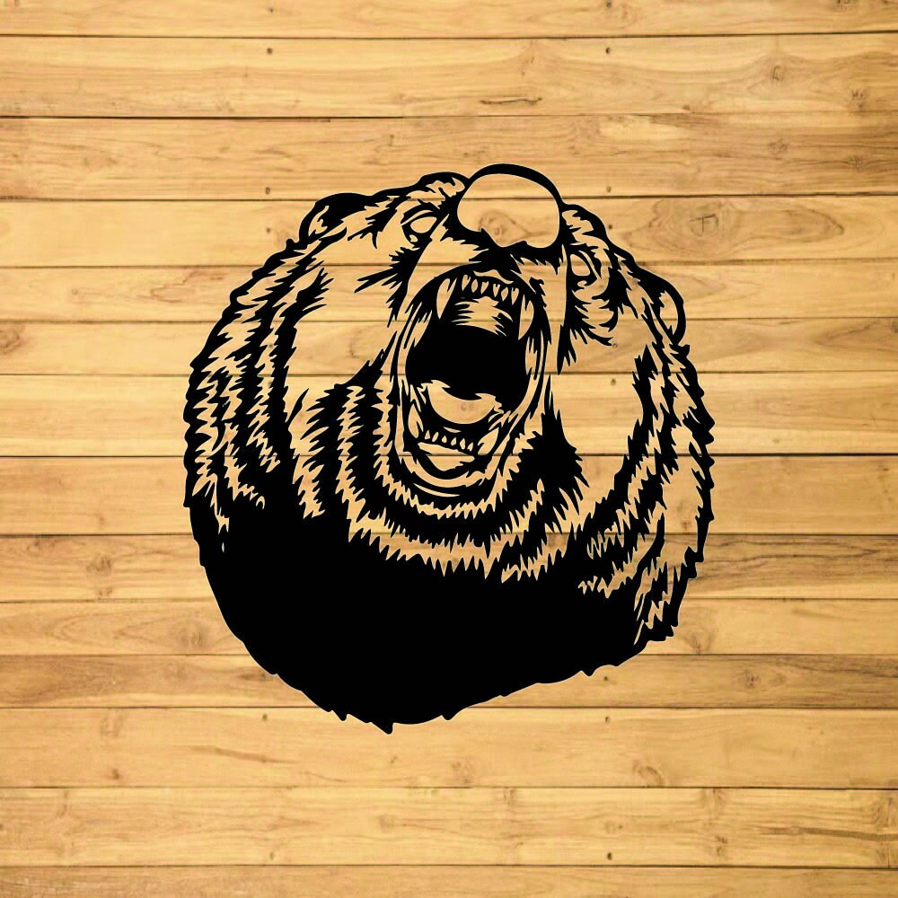 Head Grizzly Bear Claws SVG, Bear SVG, Bear Claw Mark Svg, Wild Animals ...
