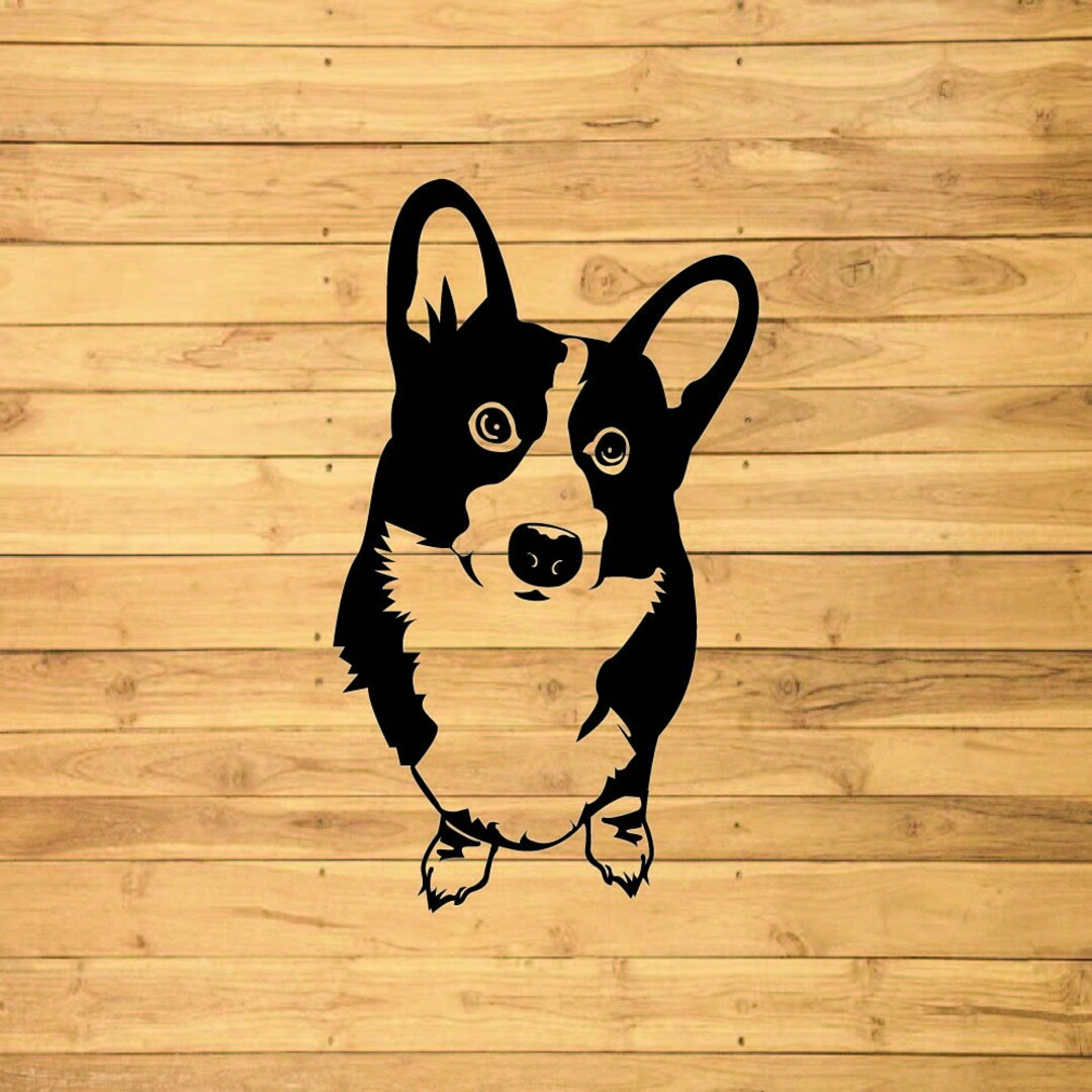 Corgi Svg, Dog Svg, Cute Corgi Dxf, Face, Head, Body, Peeking, Download ...