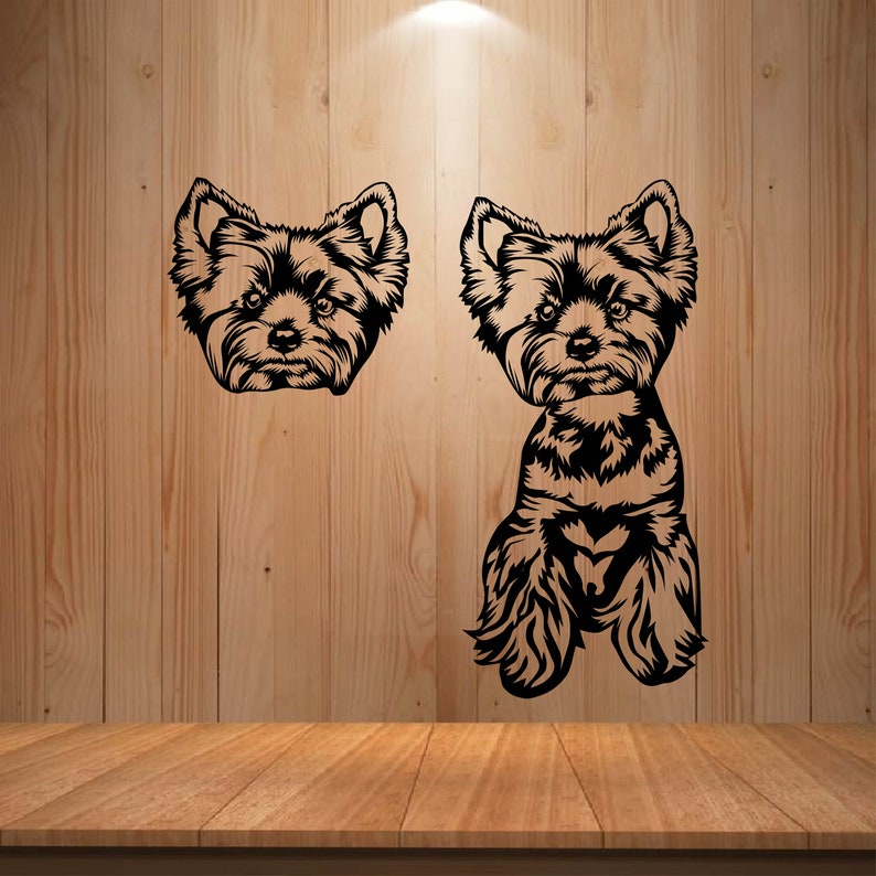 Yorkshire Terrier Svg, Peeking Yorkie Svg, Yorkshire Svg, Vector Svg ...