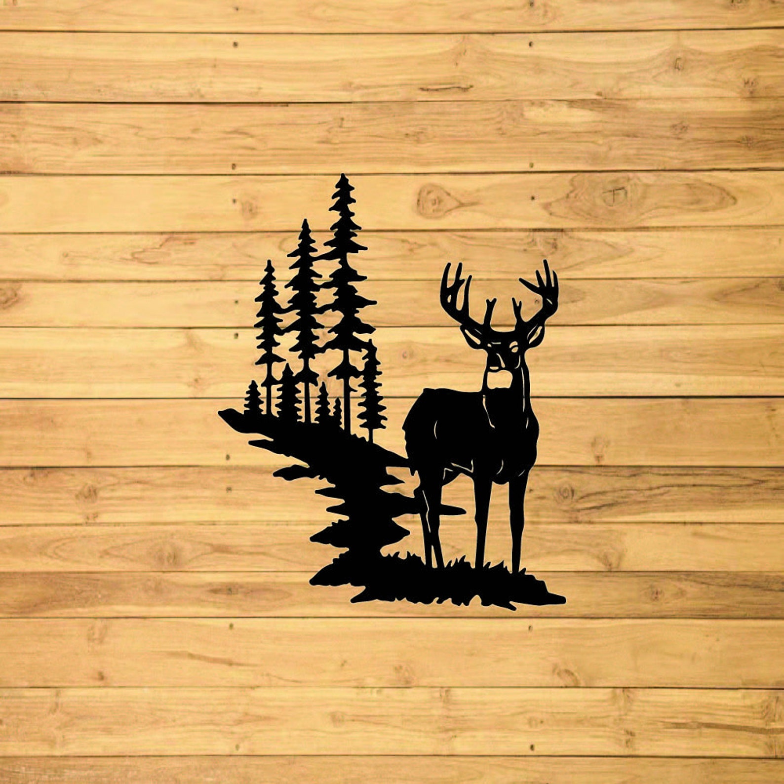 Deer Svg Cutfile for Sublimation | Hunting Badge Dxf | Instant Download ...