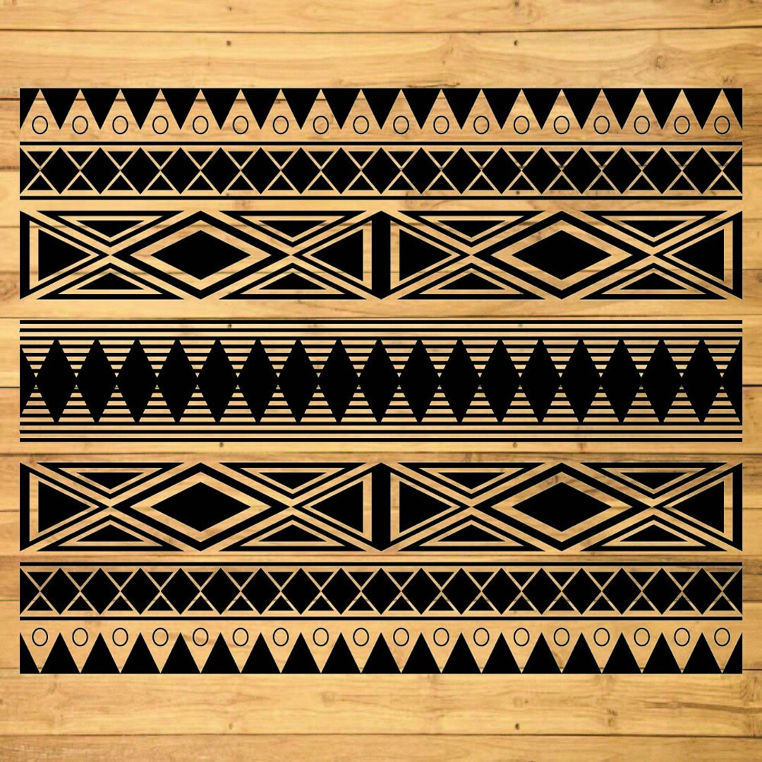 Aztec Pattern Svg,border Svg,seamless,tribal Svg Bundle,american ...