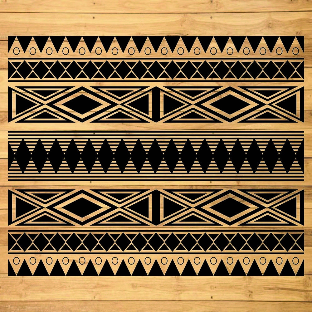 Aztec Pattern Svg,border Svg,seamless,tribal Svg Bundle,american ...