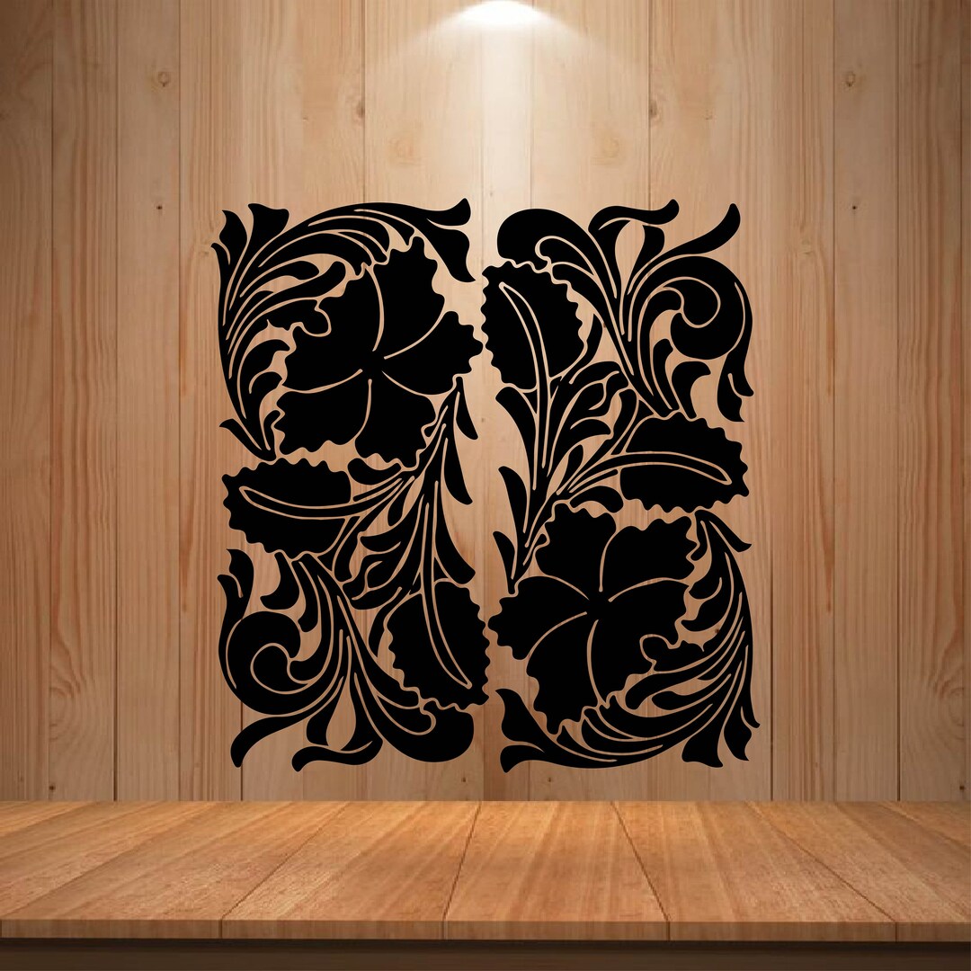 Floral Seamless Pattern SVG Cut File for Cricut, Silhouette, Svg Dxf ...