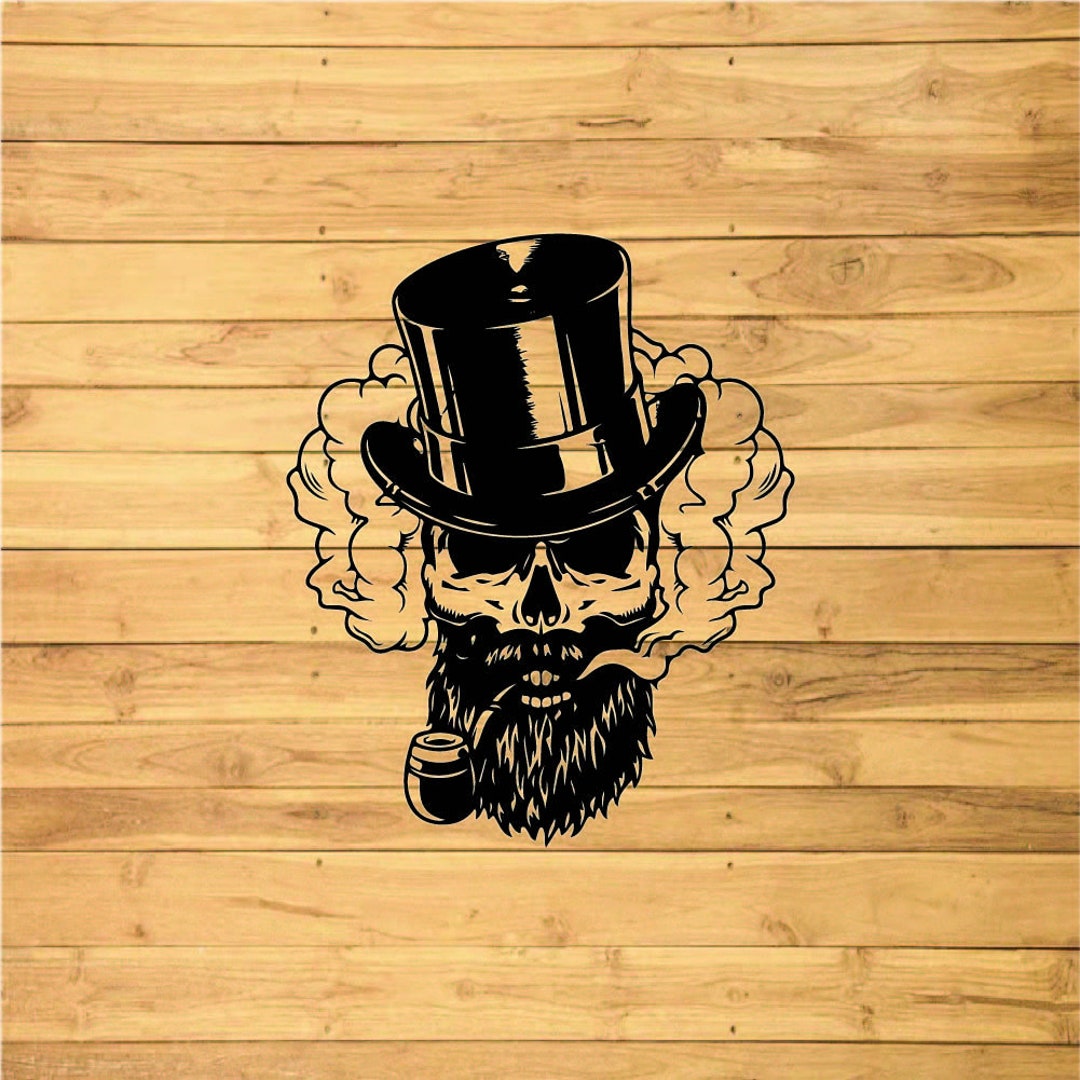 Smoking Skull SVG | Smoke Cigar SVG | Cigarette SVG | Tobacco Svg ...