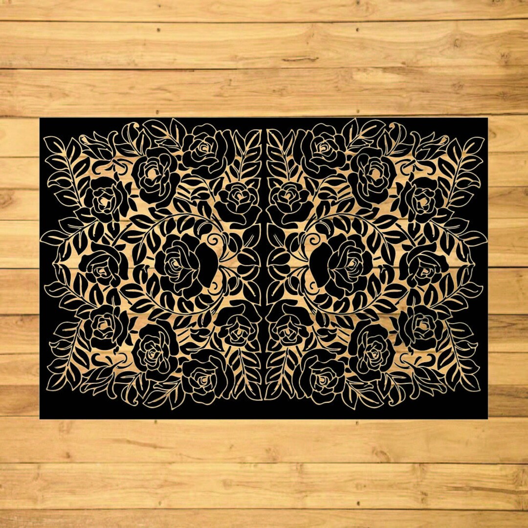 Floral Seamless Pattern SVG Cut File for Cricut, Silhouette, Svg Dxf ...