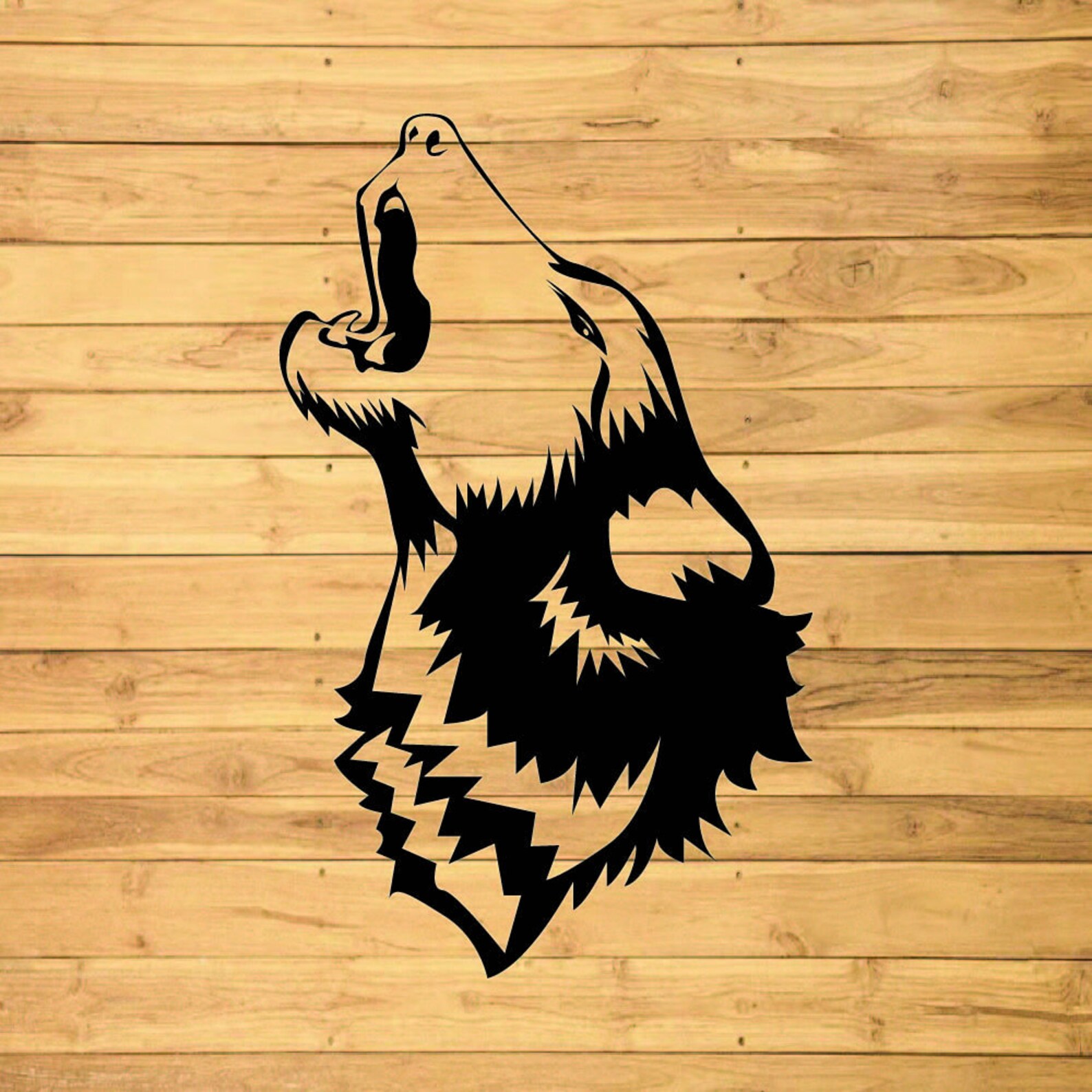 Wolf Howling SVG File Howling Wolf Svg Gray Wolf Svg - Etsy